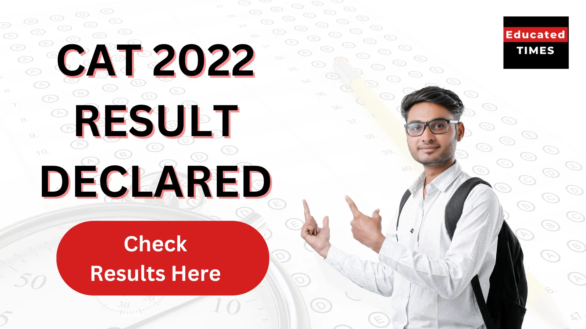 CAT Results are out, Check your score here .. Educatedtimes.com
